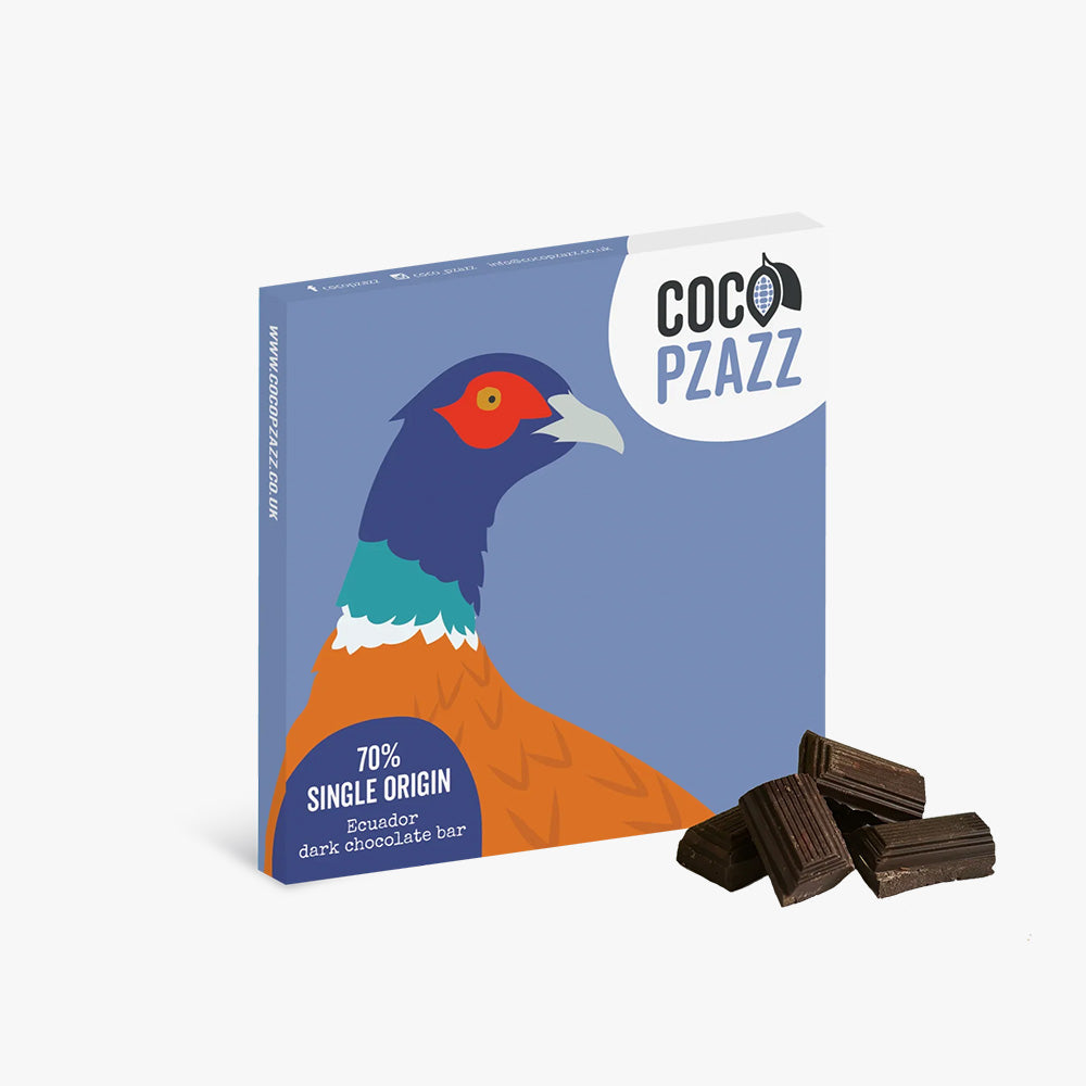 Fiddy & Mabel 70% Dark Chocolate Bar 80g – Coco Pzazz